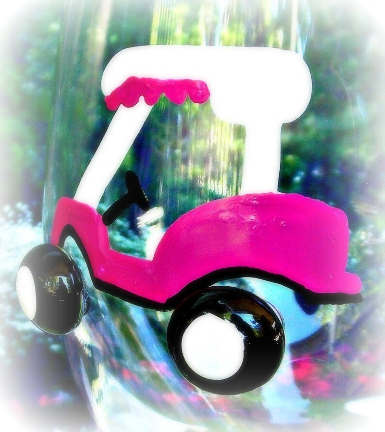 Golf Wine Glass Golf Cart Golfer Wine Glass Golf Etsy