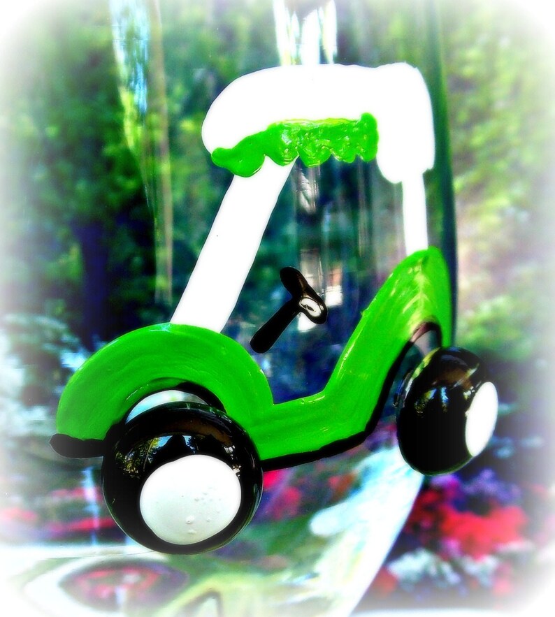 Golf Wine Glass Golf Cart Golfer Wine Glass Golf Etsy