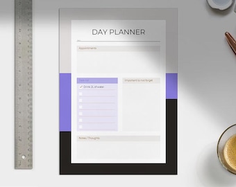 Printable Daily Planner | Minimalist To-do List | Digital Productivity ...