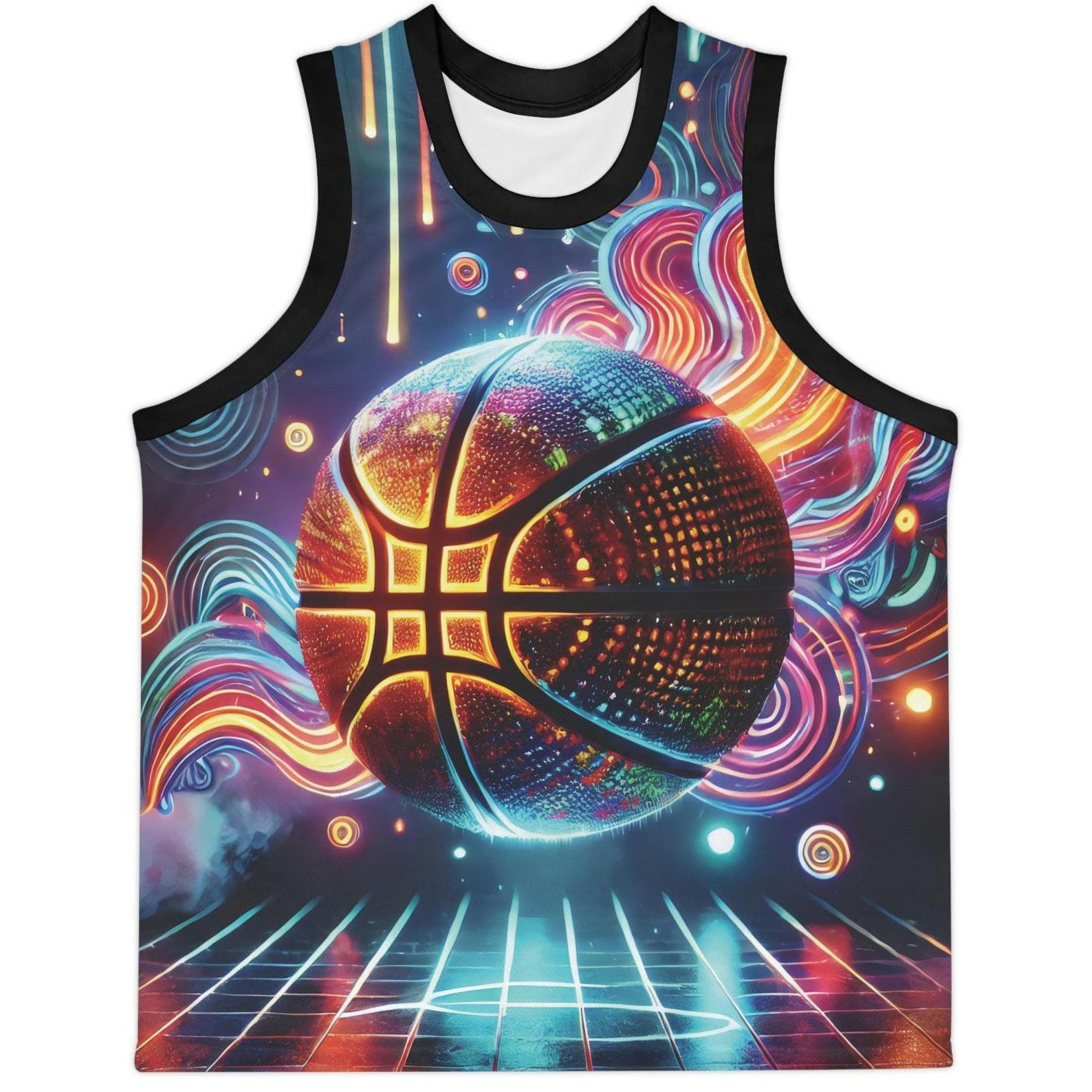 Basketball Jersey Virtual Hoops, Digital Design - Etsy