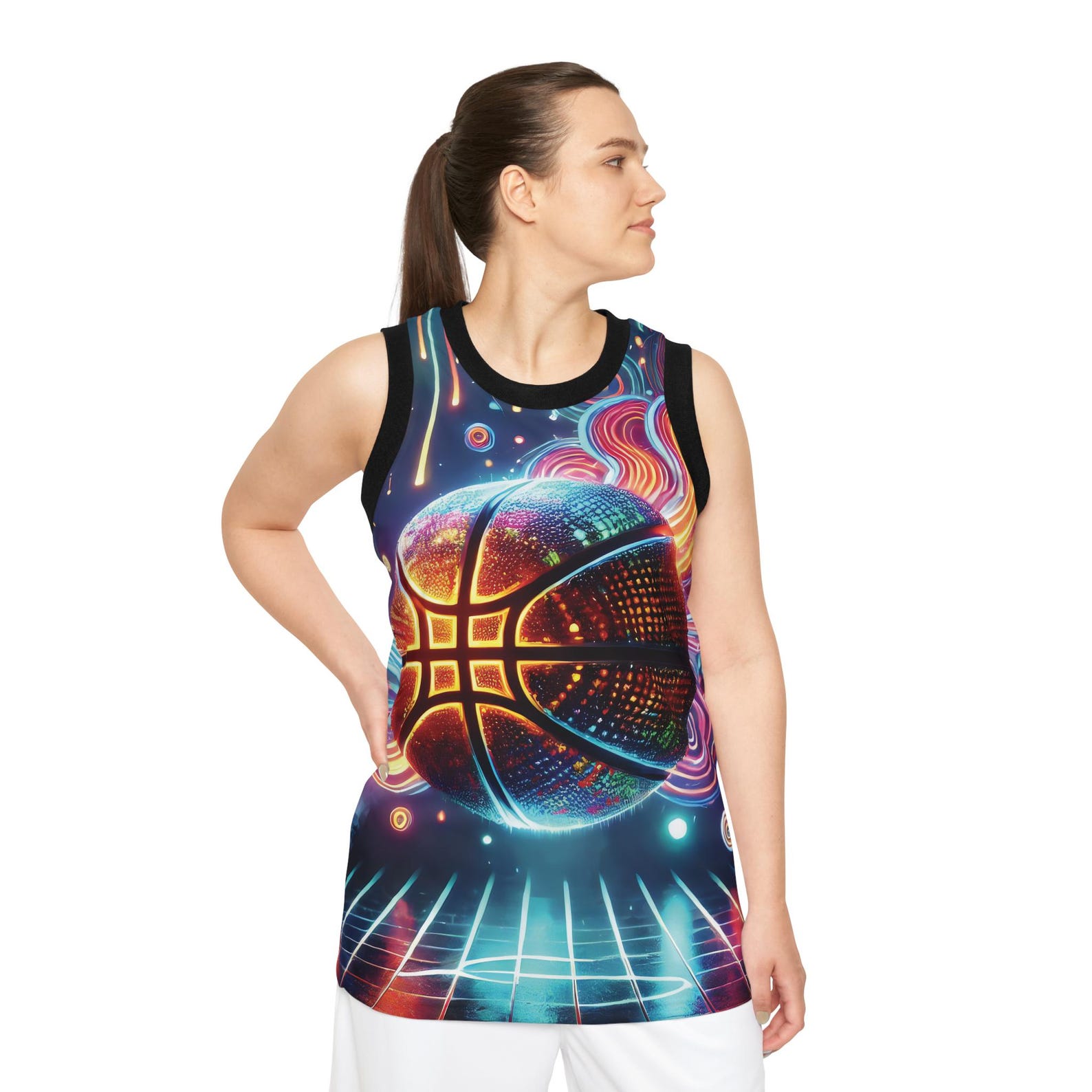Basketball Jersey Virtual Hoops, Digital Design - Etsy