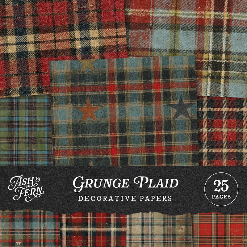 Vintage Red Blue Flannel - Etsy