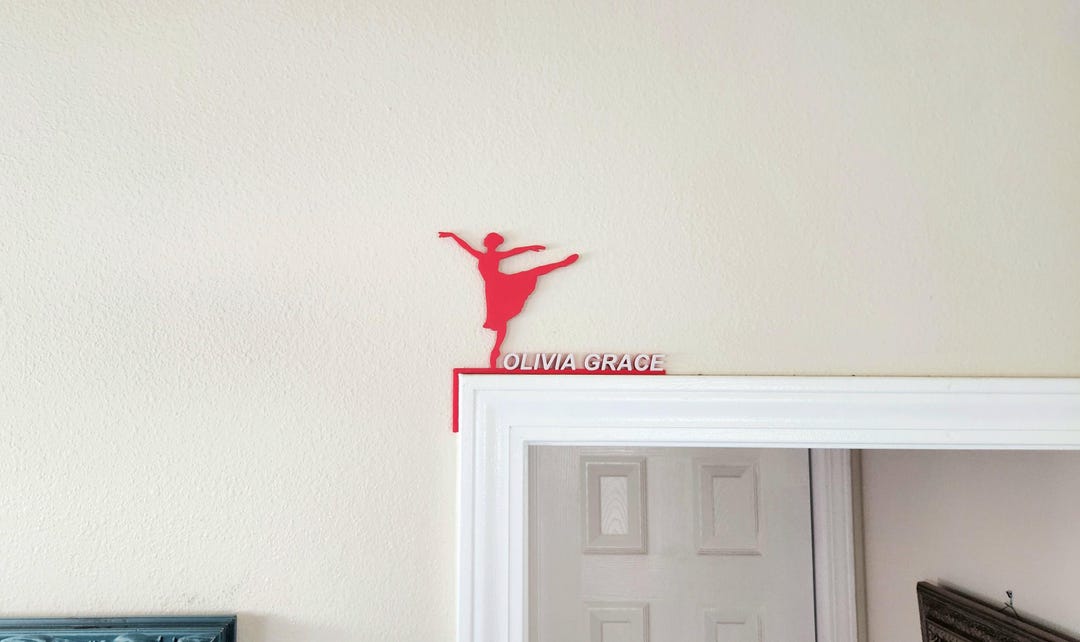 Dance Door Topper - Personalized Ballerina Door Corner - Dancer Gift ...