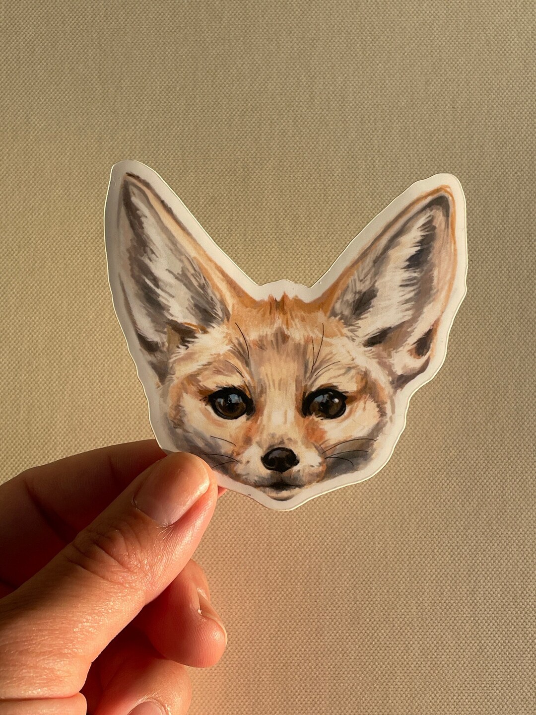 Fennec Fox Sticker, Fox Sticker, Vinyl Sticker - Etsy