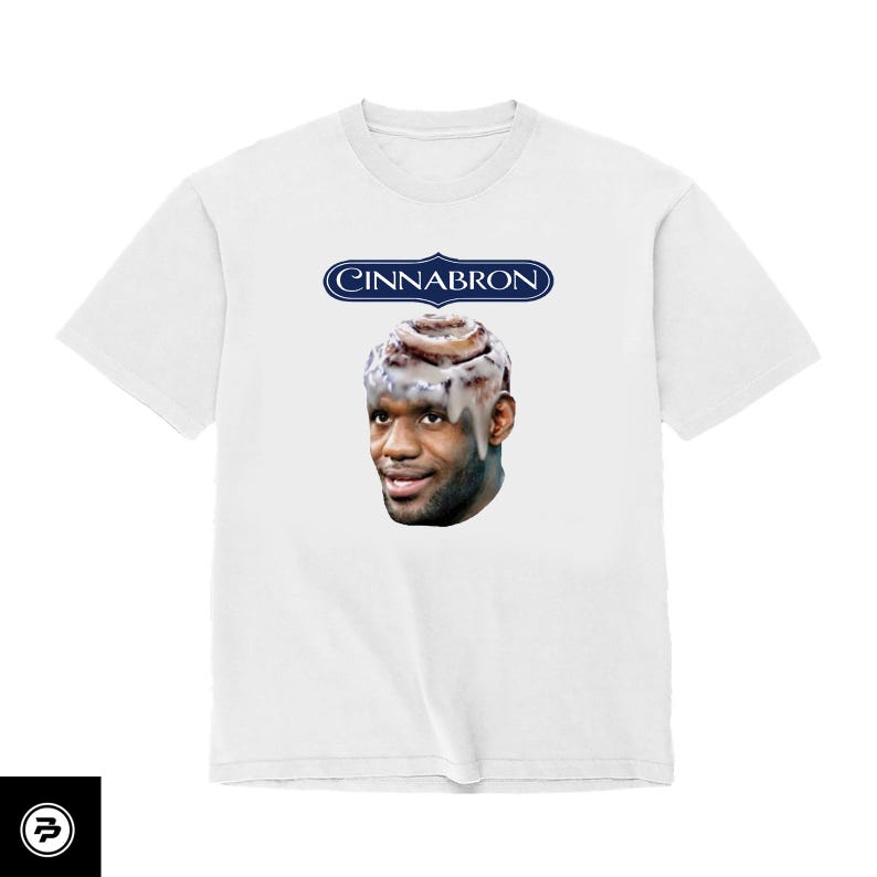 Camiseta unisex con meme de Lebron James de Cinnabron, camiseta de ...