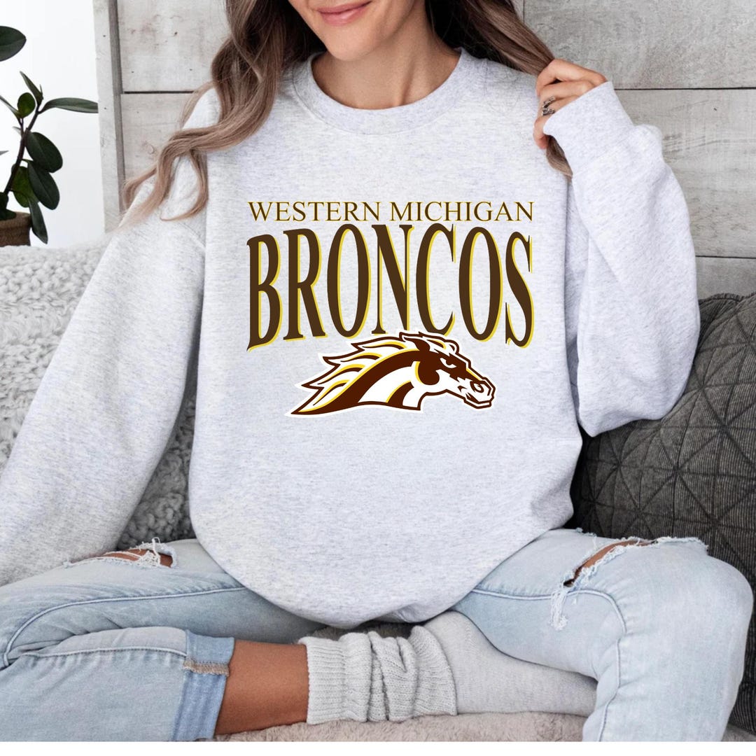 WMU Crewneck, Western Michigan University Hoodie, WMU Fan, Western Mich ...