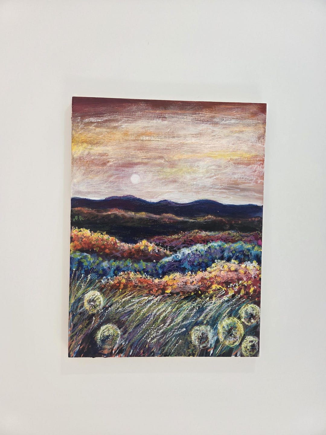 Atmospheric Perspective Original Acrylic/oil Mixed Media Painting on ...