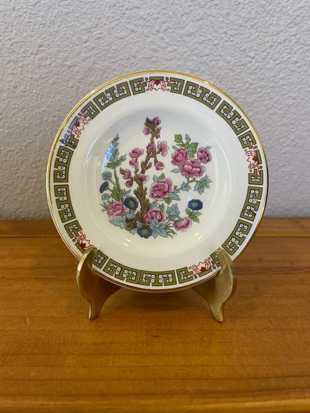Vintage Arklow Pottery "famel Rose" Miniature Decorative Plate With ...