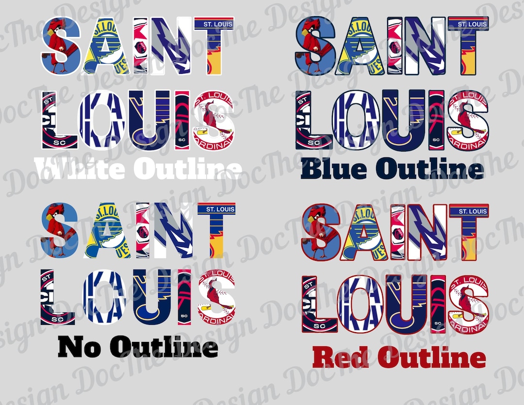 Saint Louis Sports Letter Designs - Etsy
