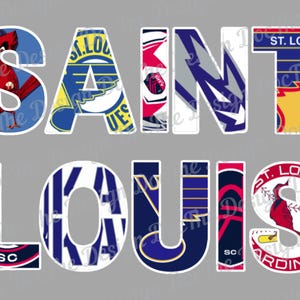 Saint Louis Sports Letter Designs - Etsy