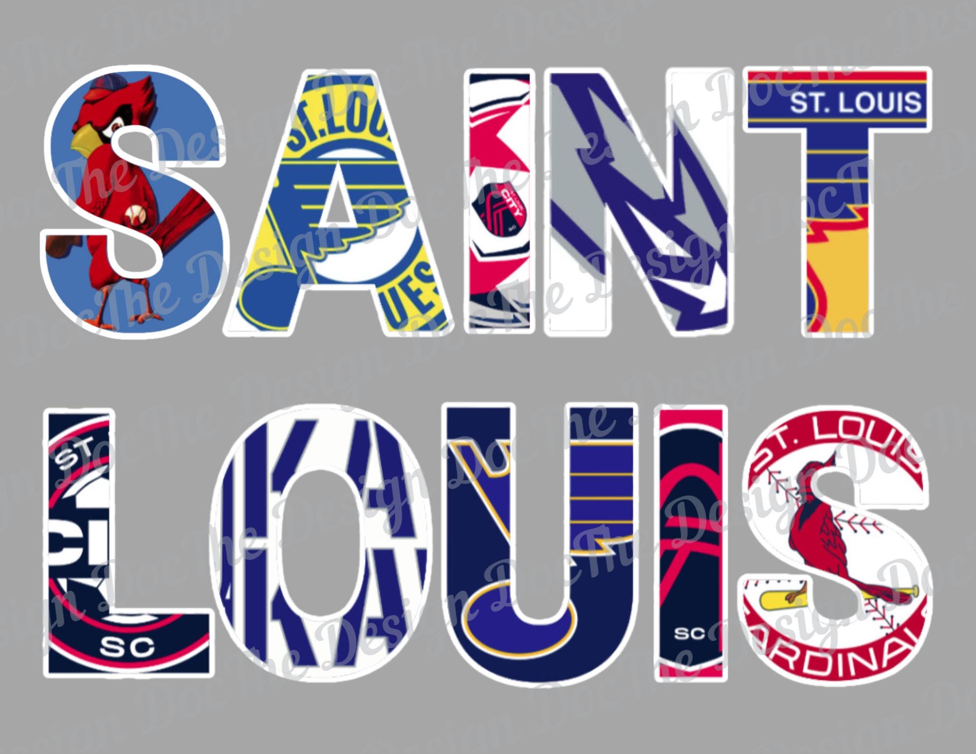 Saint Louis Sports Letter Designs - Etsy