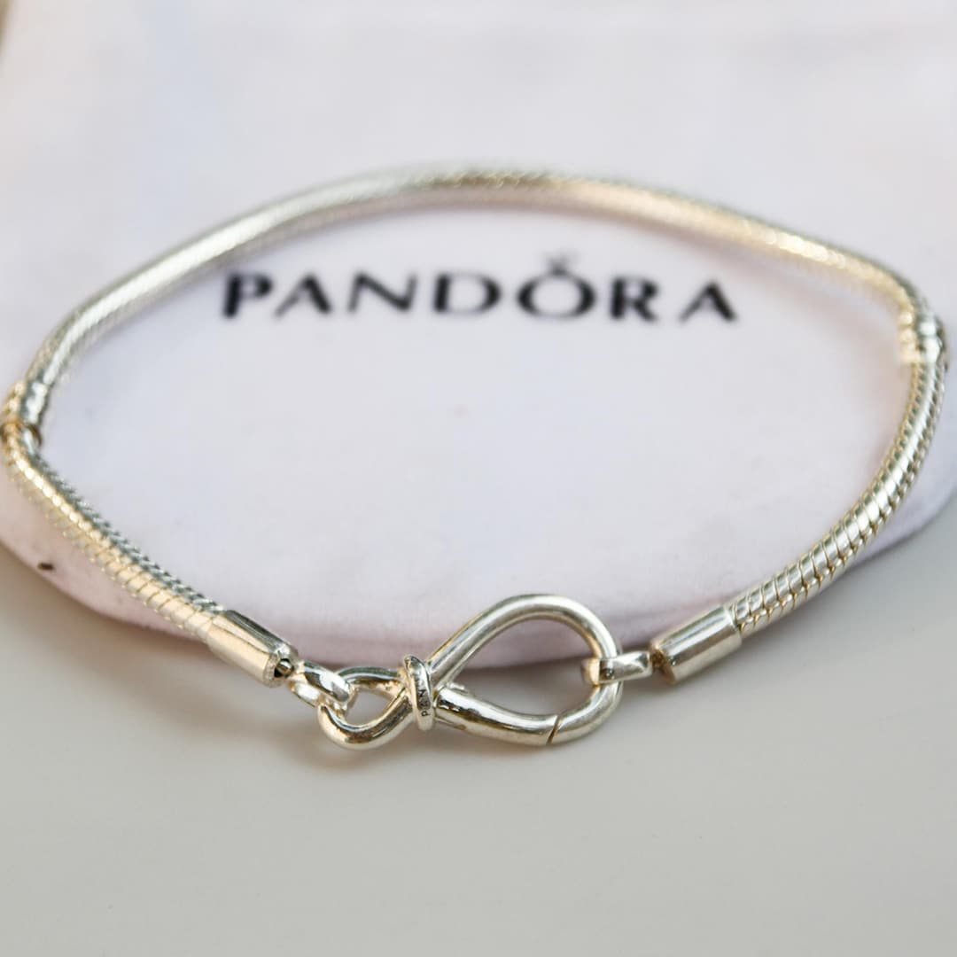 Pandora Moments Infinity Knot Snake Chain Bracelet,s925 Silver Bracelet ...