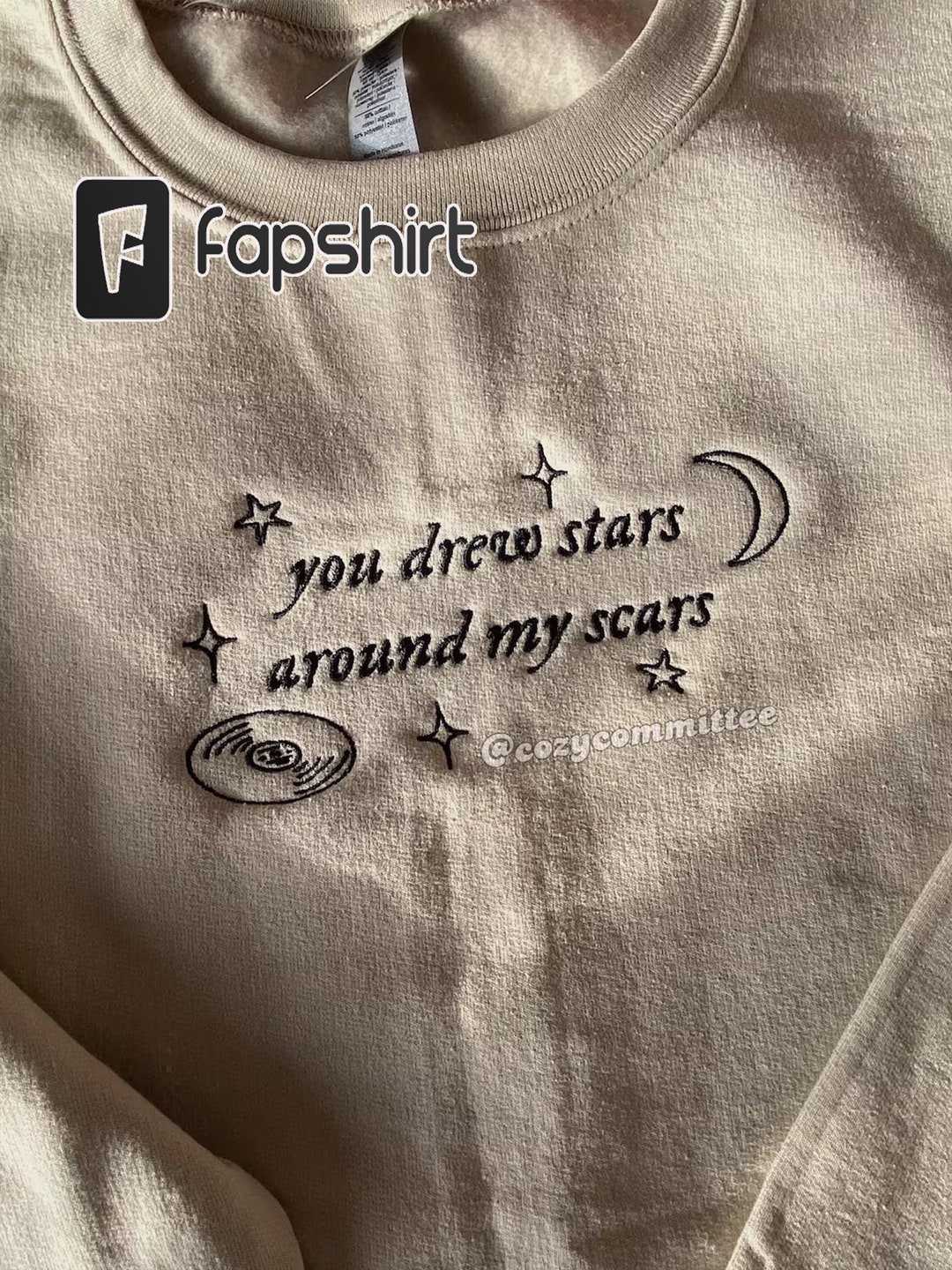 You Drew Stars Around My Scars Wolfstar Embroidered - Etsy