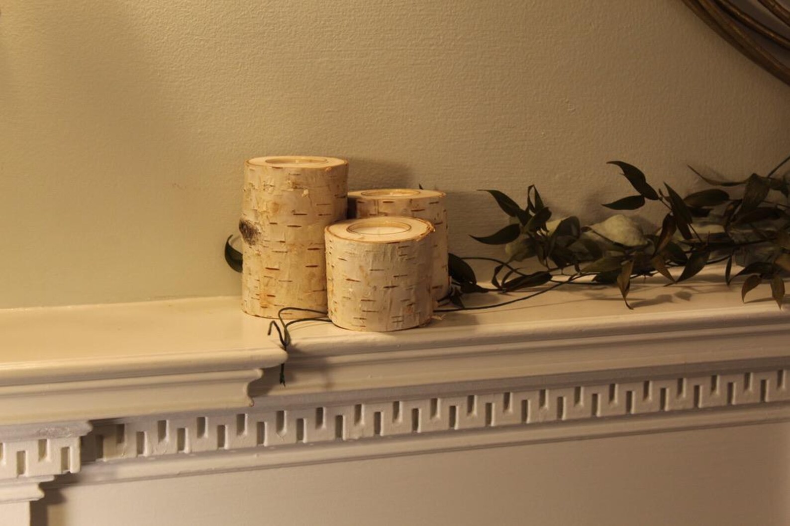 Rustic Birch Log Candle's/holders - Etsy