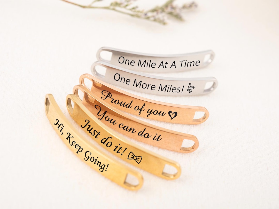 Personalized Running Shoe Tags: Engraved Stainless Steel Runner Gift - Etsy