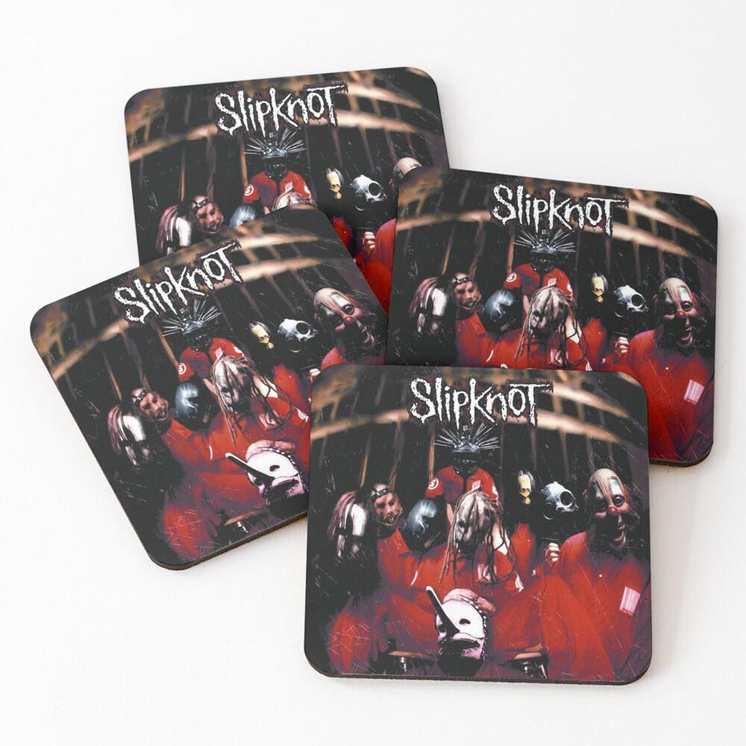Slipknot Logo and Album Cover Glossy Square Cork Coasters - Etsy