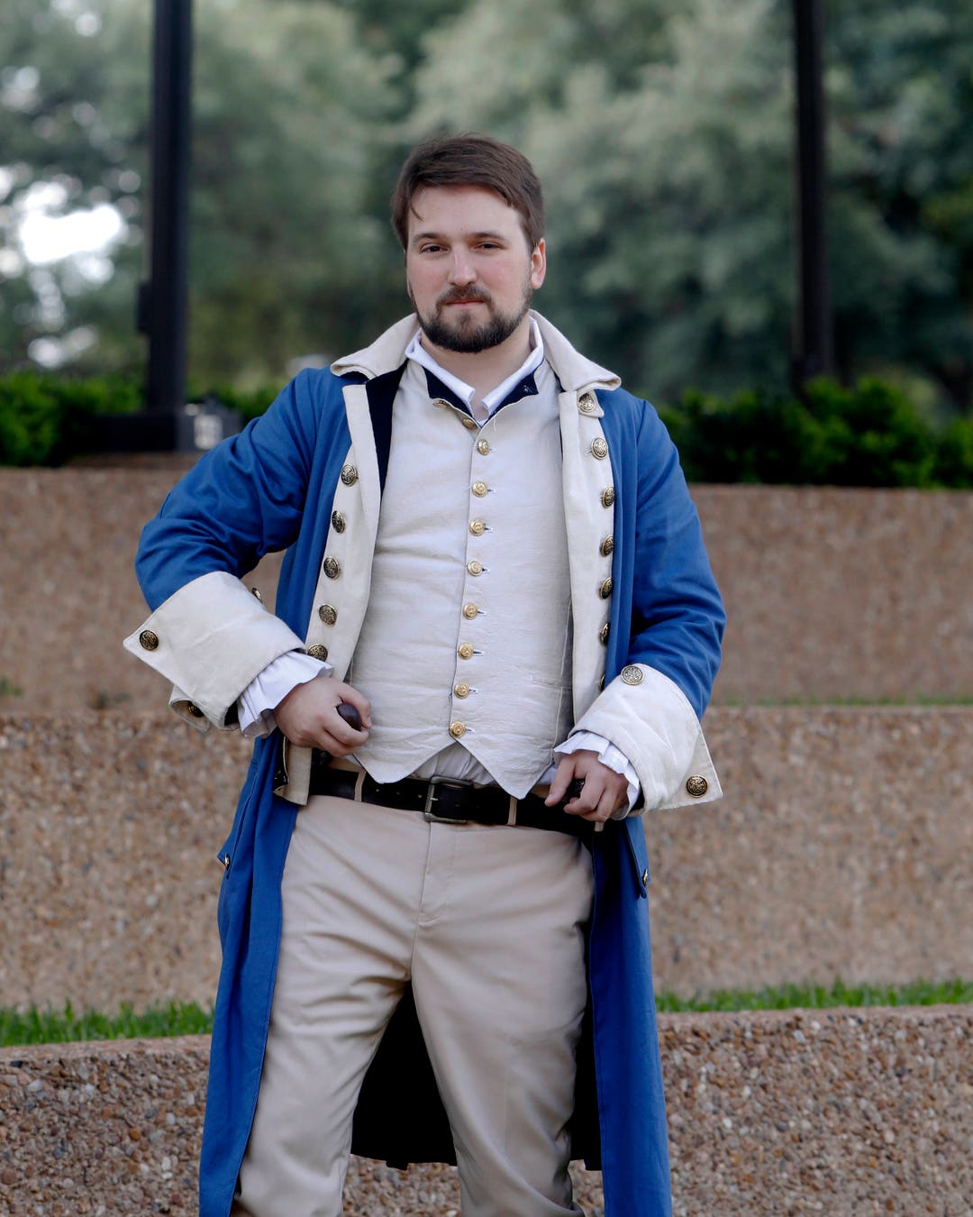 Colonial Captain America Hamilton Coat, General George Washington ...