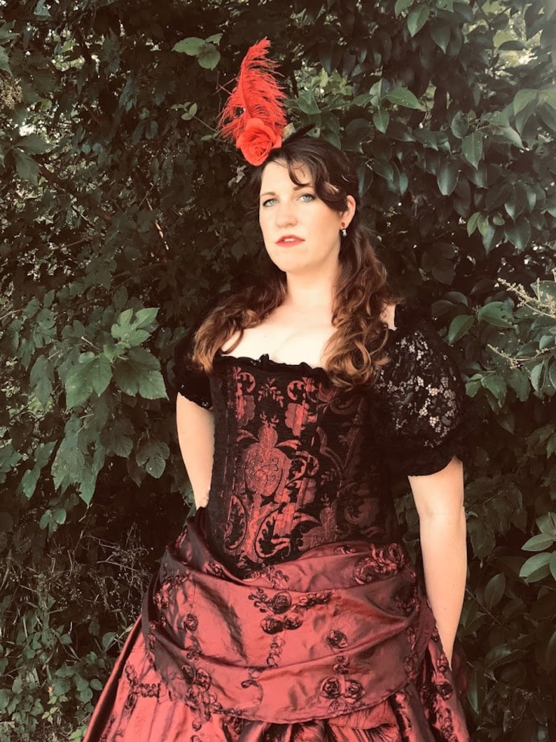 Ruby Red Bridal Dress please See Note About Red Fabric in - Etsy