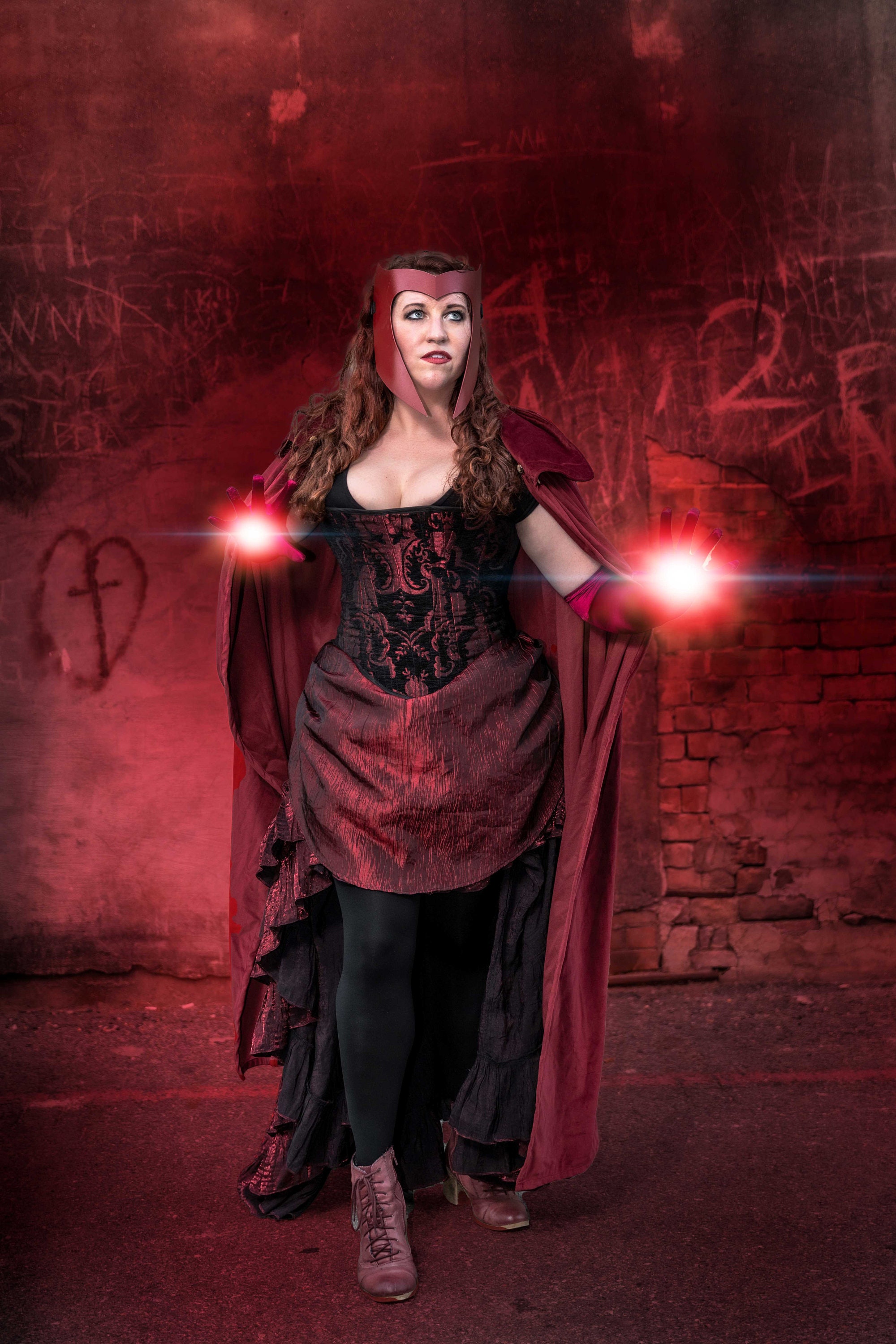 Scarlet Witch Inspired Corset Costume, Avengers Costume, Steampunk ...