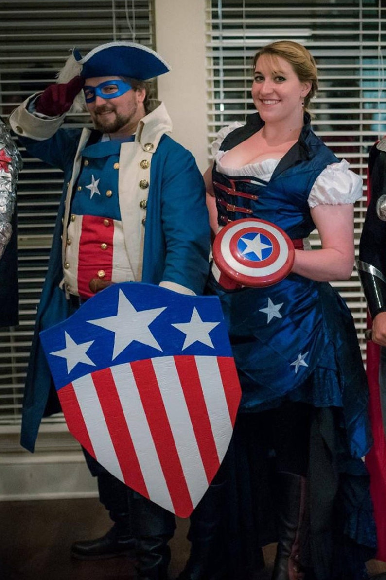 Colonial Captain America Costume Coat and Vest Revolutionary - Etsy
