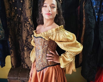 Copper Fancy Chemise Fall Colors Cosplay Steampunk | Etsy