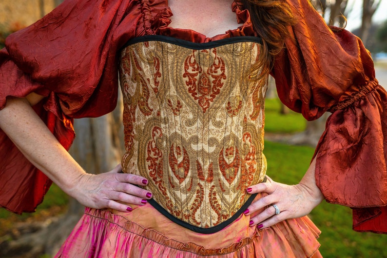 Copper and Rose Gold Corset Costumes Steampunk - Etsy