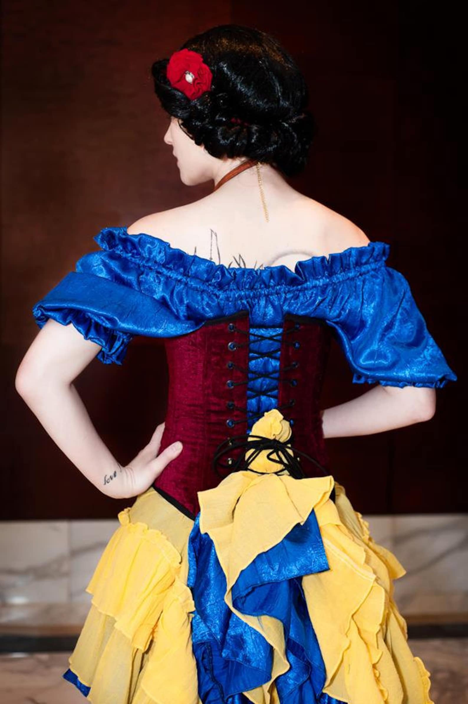 Steampunk Snow White Corset Costume Disney Inspired Princess Etsy