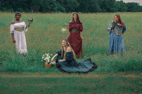 Lace and Cotton Cottage Dress — Silver Leaf Costumes | Handmade ...