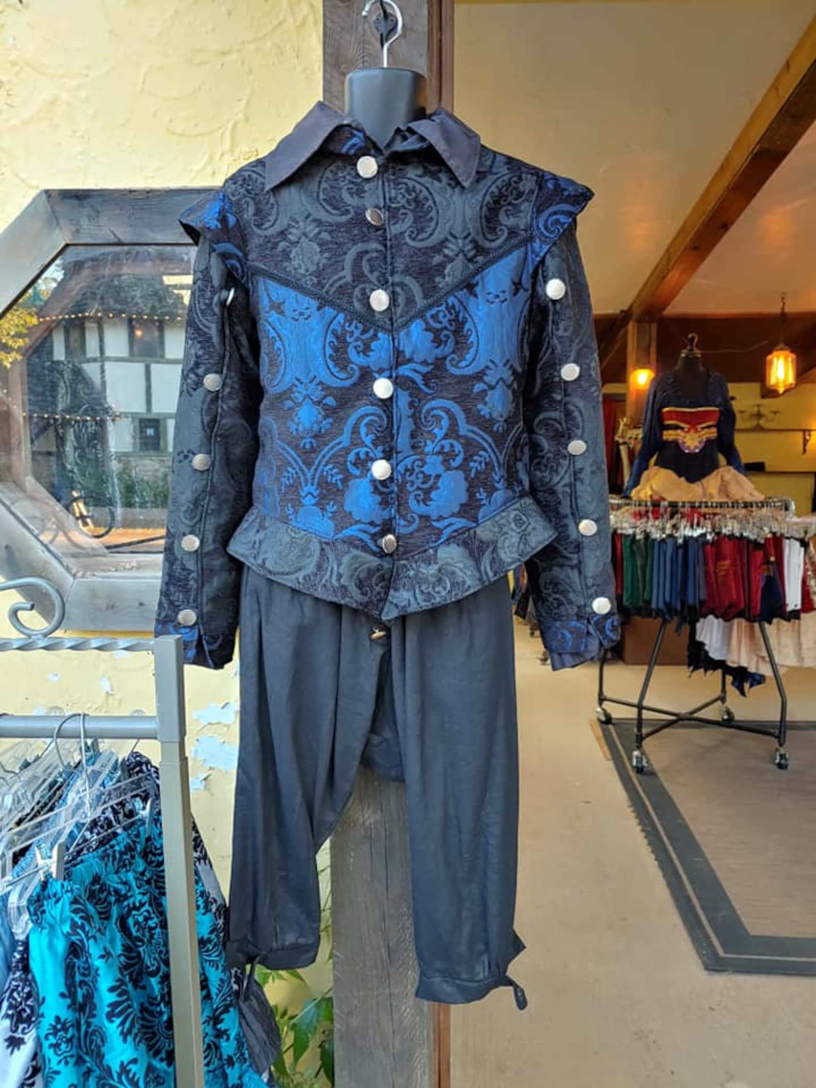 Black Pirate Pants Men's Pants Pirate Steampunk - Etsy