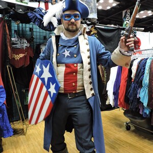 Colonial Captain America Vest, Superhero, Cosplay, Steampunk Super Hero ...