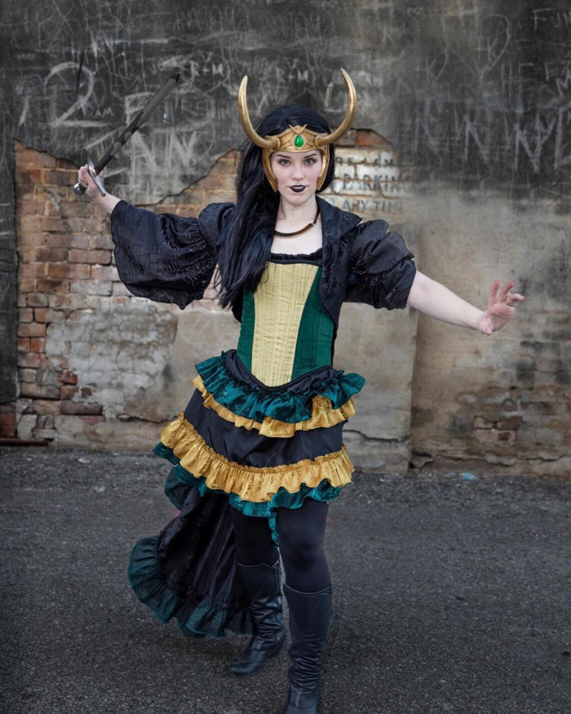Loki-inspired Corset Cosplay, Marvel Costume, Superheroes and Villains ...