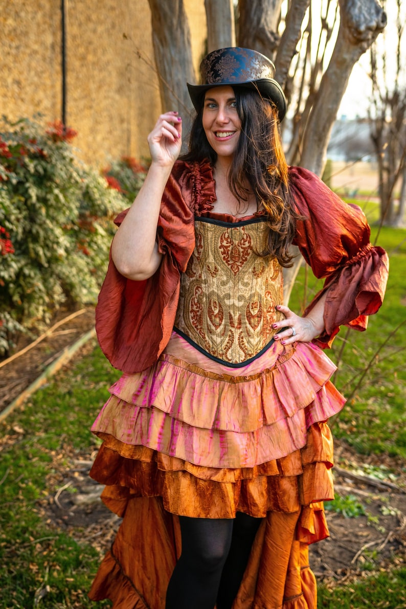 Copper Fancy Chemise Fall Colors Cosplay Steampunk - Etsy