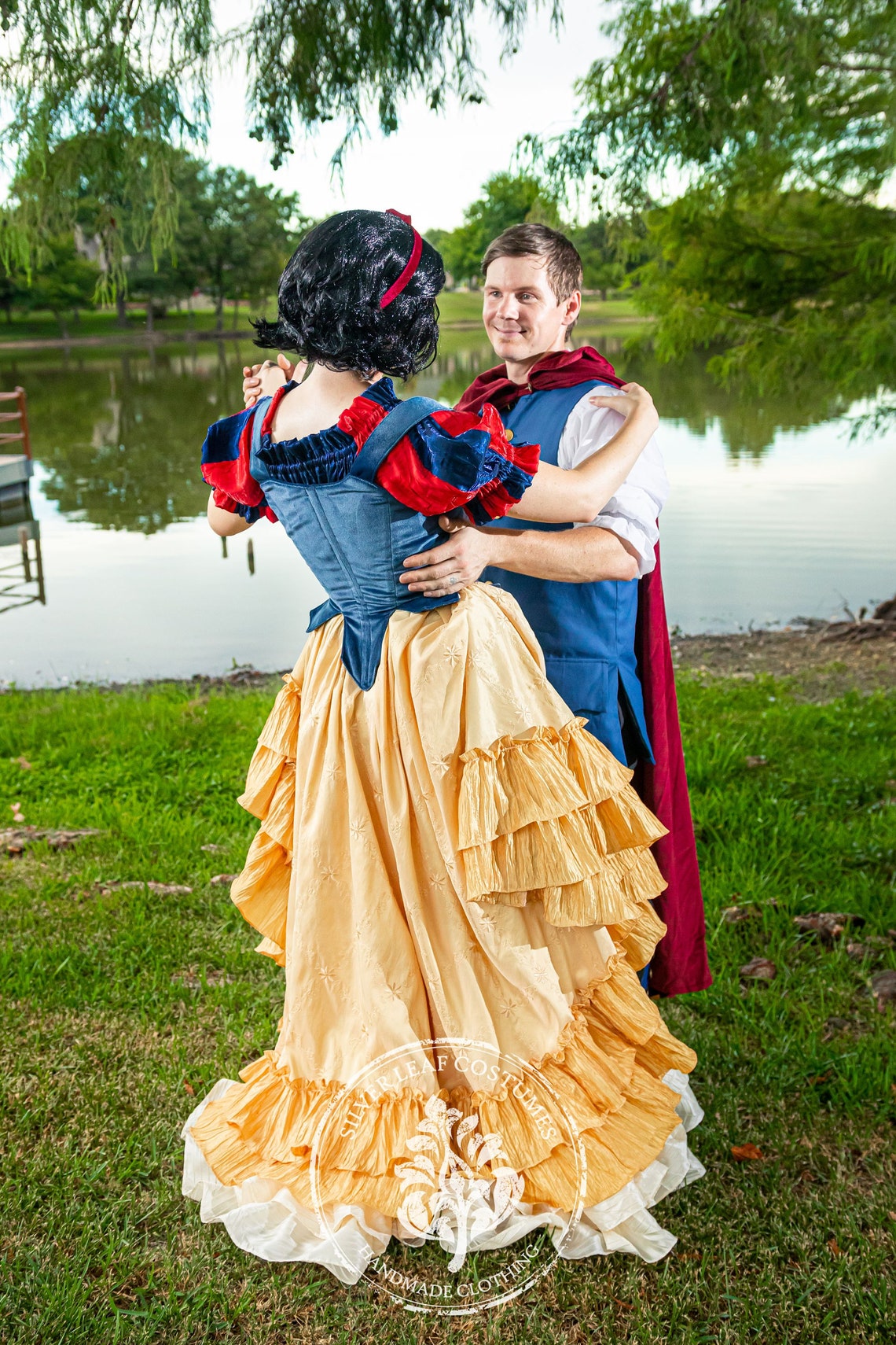 Renaissance Snow White Costume With Blue Velvet Bodice and - Etsy