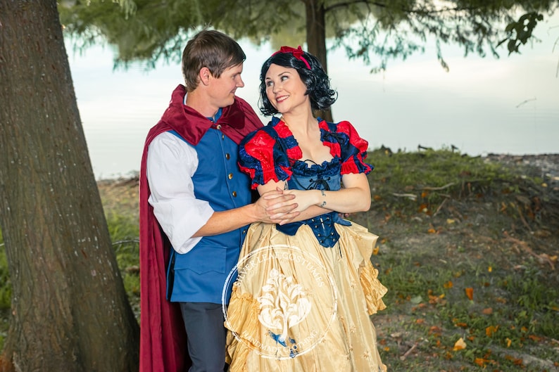 Renaissance Prince Charming Costume With Cloak, Vest, and Shirt. Disney ...