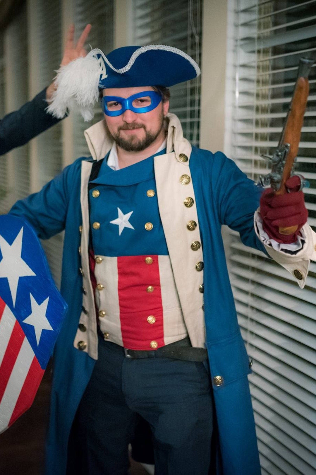 Colonial Captain America Vest, Superhero, Cosplay, Steampunk Super Hero ...