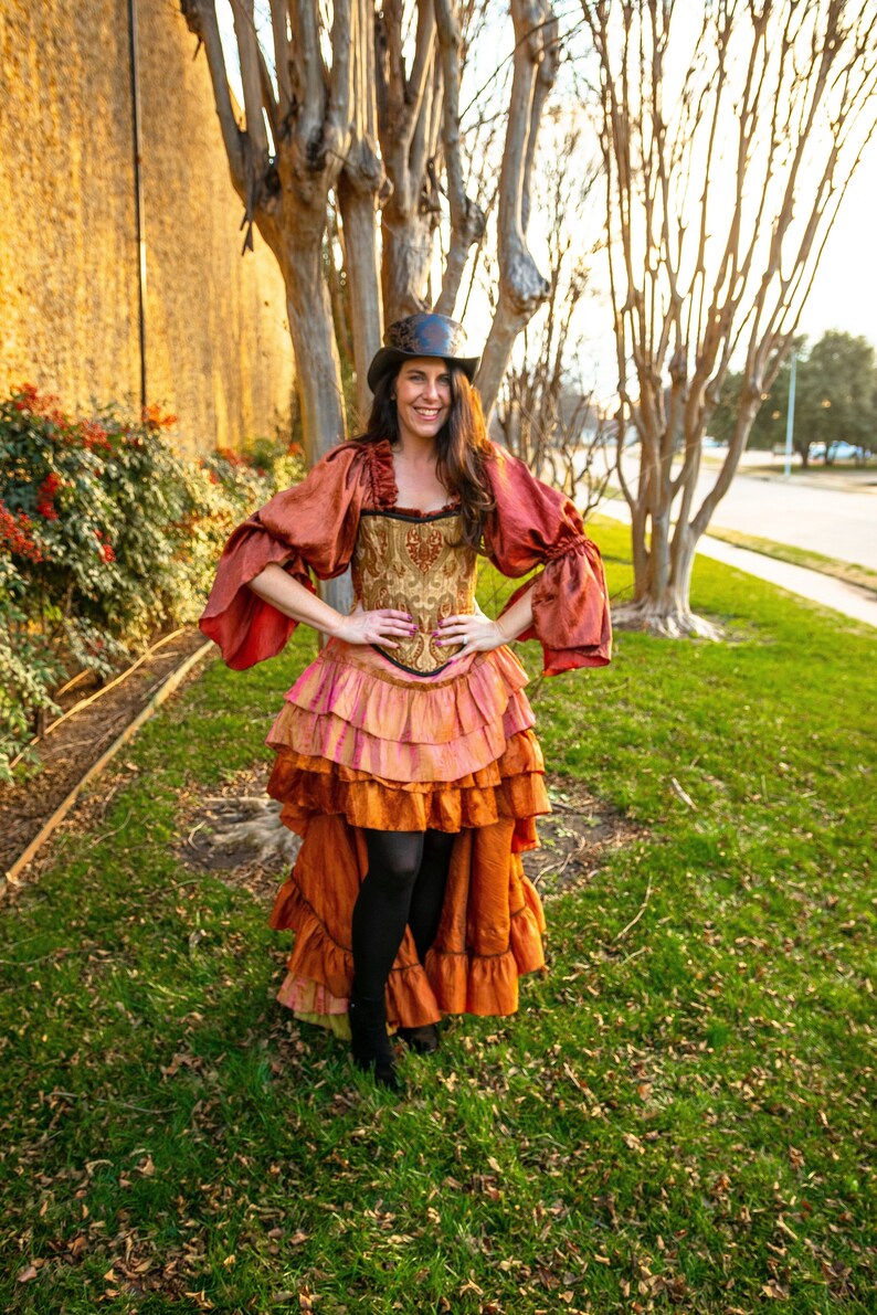 Copper Fancy Chemise Fall Colors Cosplay Steampunk - Etsy