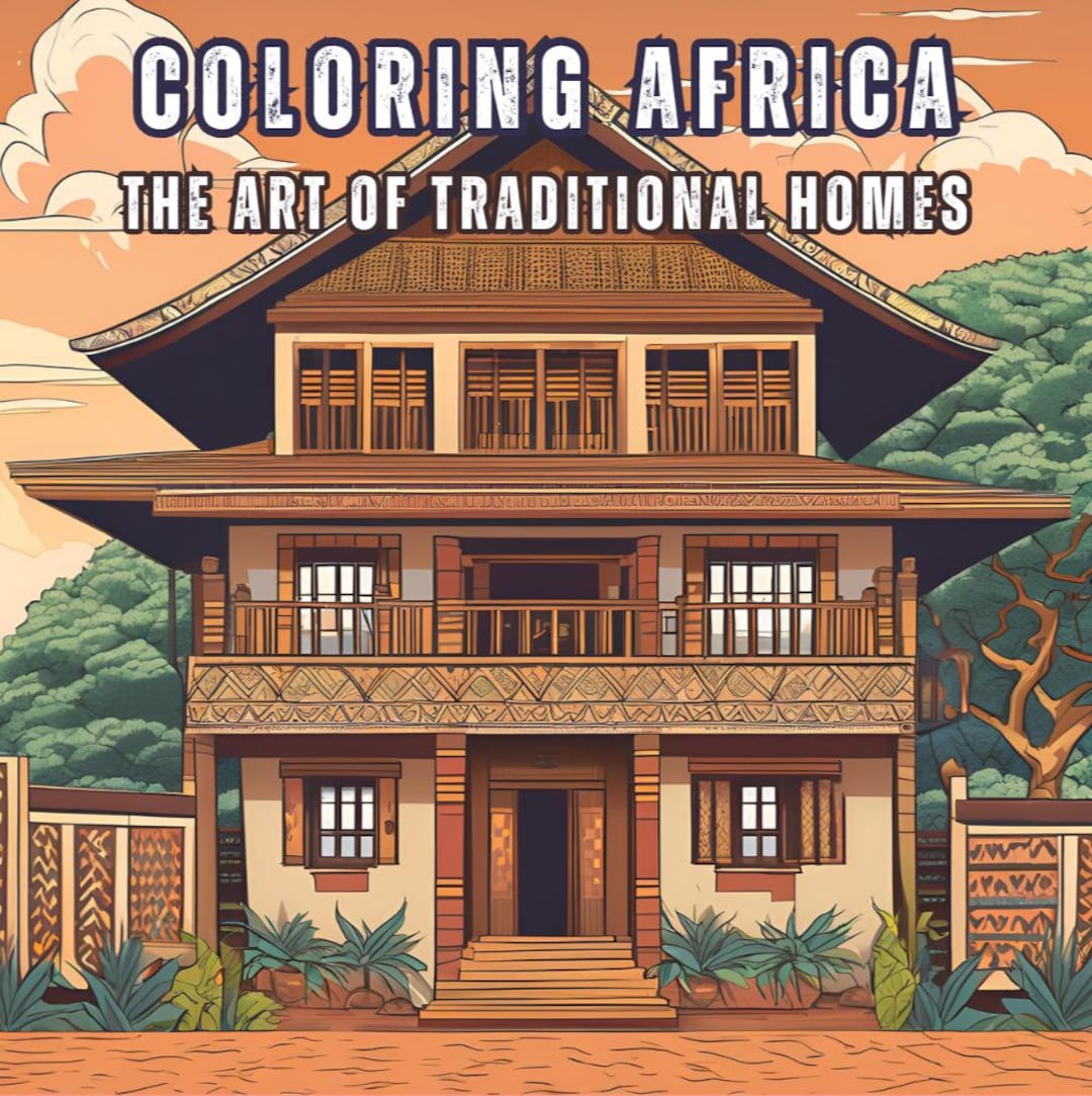 Coloring Africa: the Art of Traditional Homes - Etsy