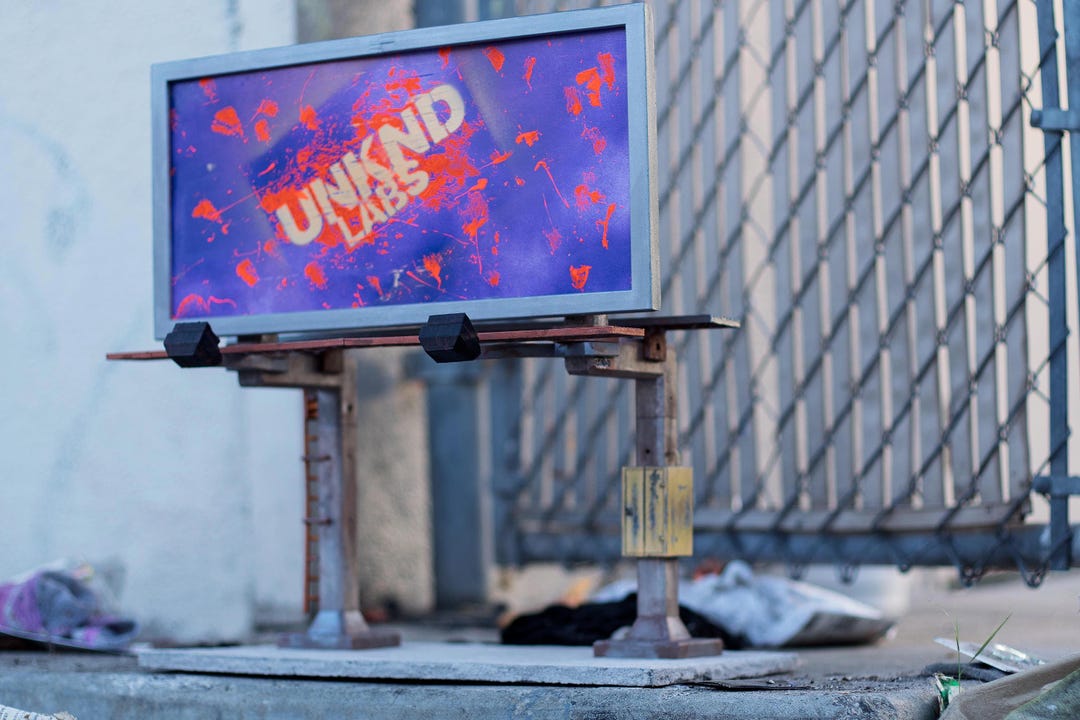 Miniature Billboard Desk Model Kit — Art Display With LED Lights - Etsy