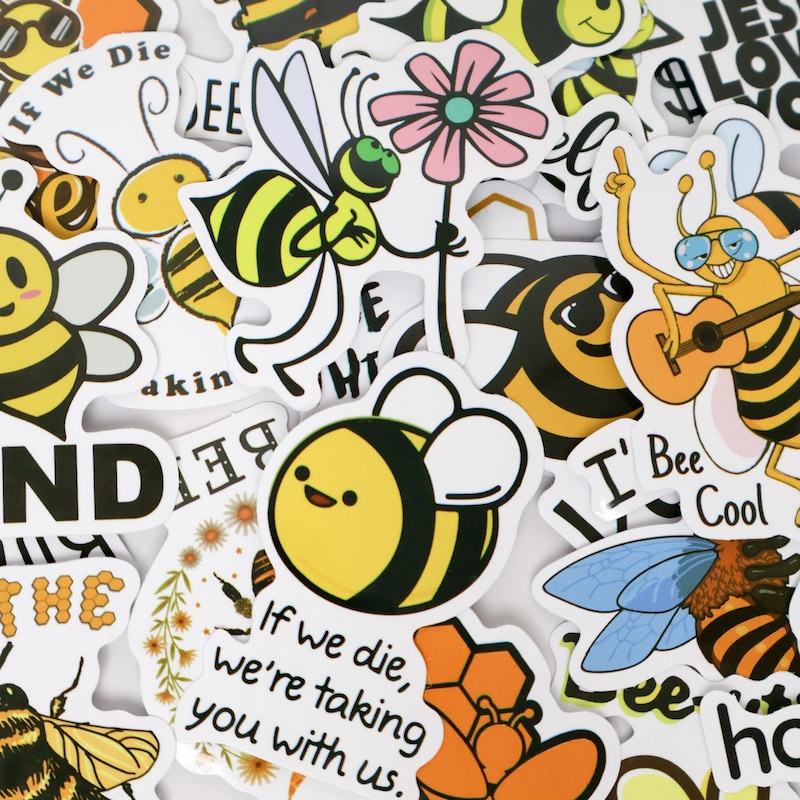 Bee Stickers - Etsy