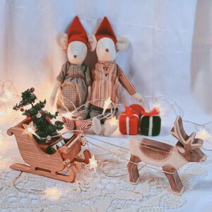 Wooden Sleigh for Dolls (1:12 Scale) - Etsy