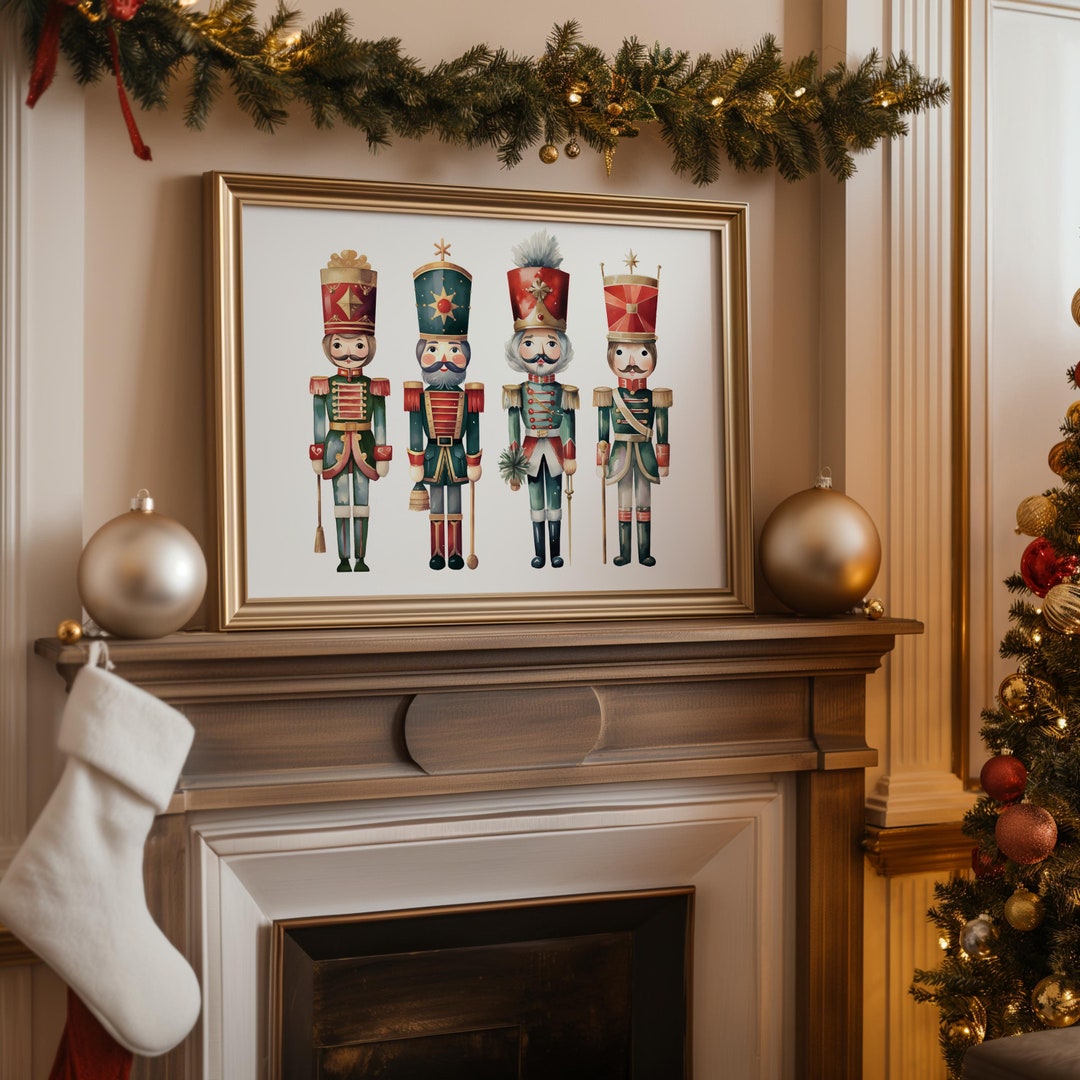 Nutcracker Wall Art Nutcracker Printable Art Nutcracker Christmas Wall ...