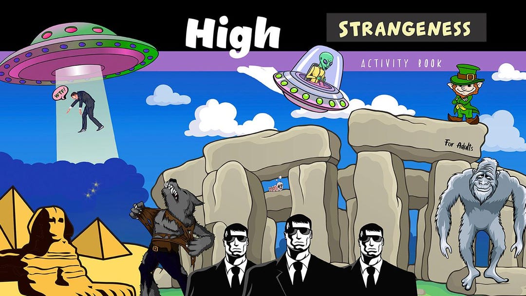 High Strangeness Activity Book for Adults – WTF - Puzzles, Word ...