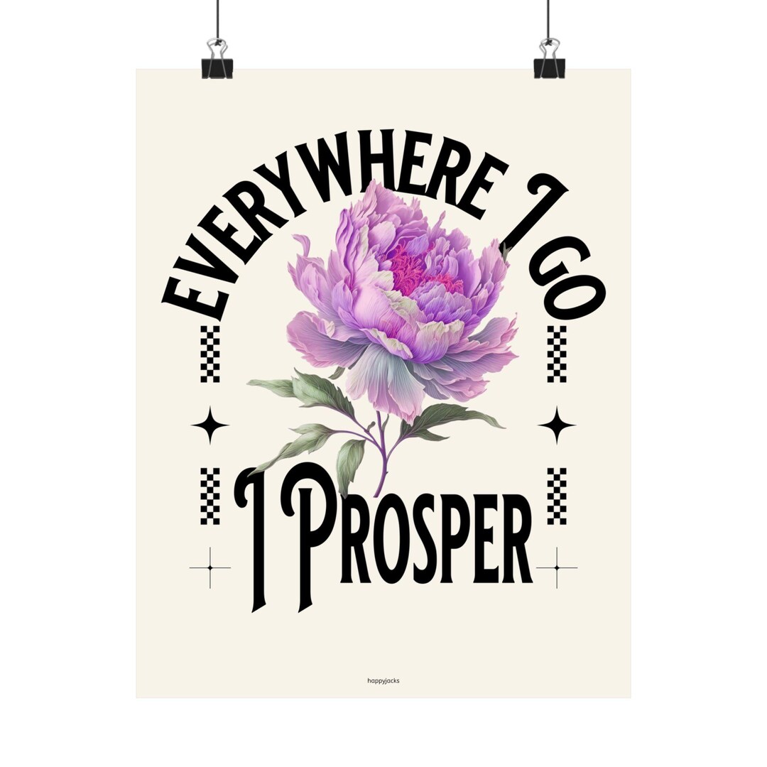 Wildflower Affirmation Poster, Matte Vertical Wall Art, Inspirational ...