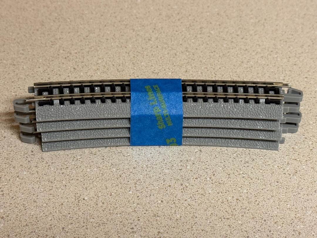 Bachmann N Scale Full Section Curve Track - 17.50" Radius - (4) - Etsy
