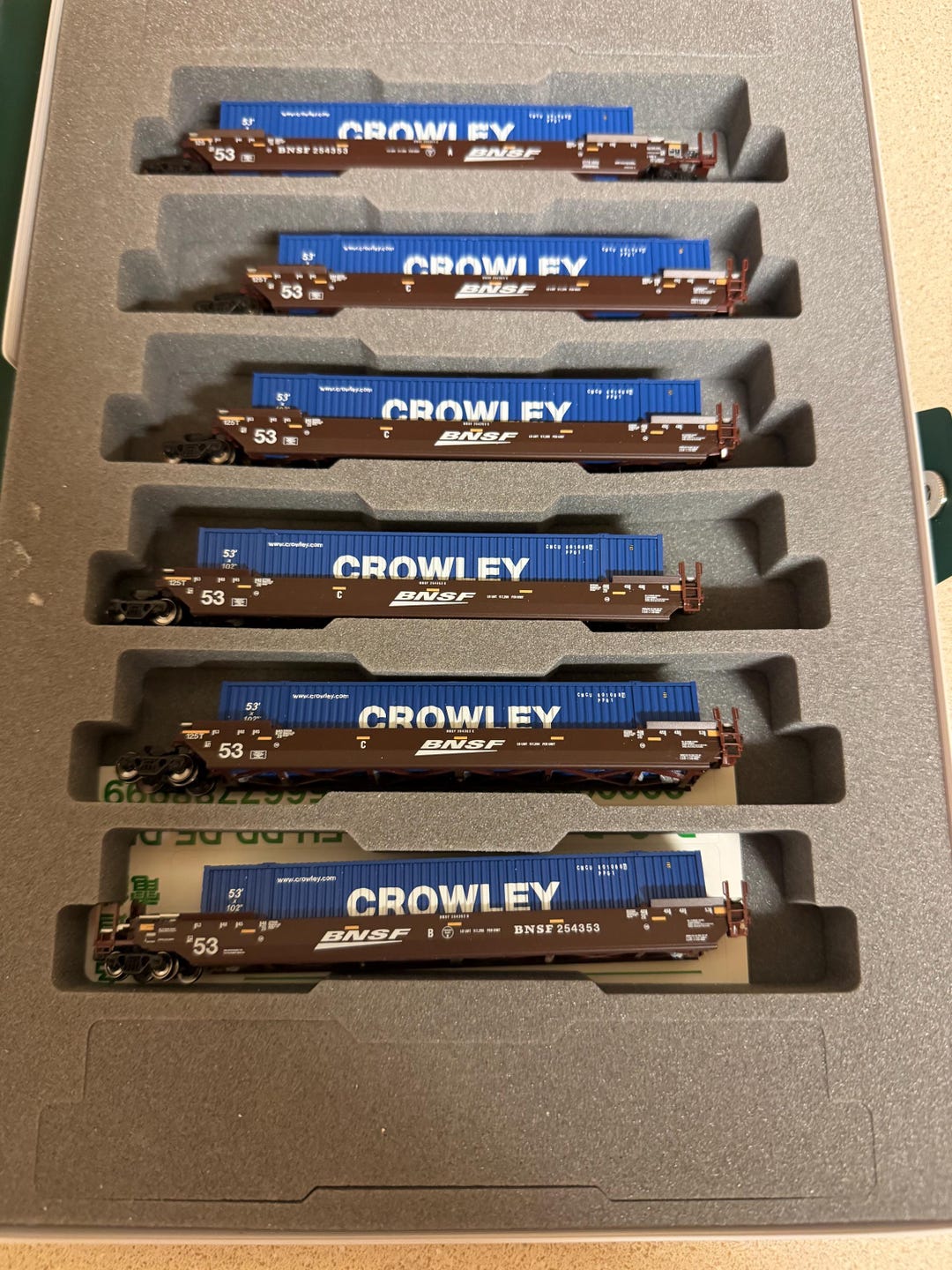 Kato N Scale Gunderson MAXI-IV Well Car BNSF 6-car Unit Train ...