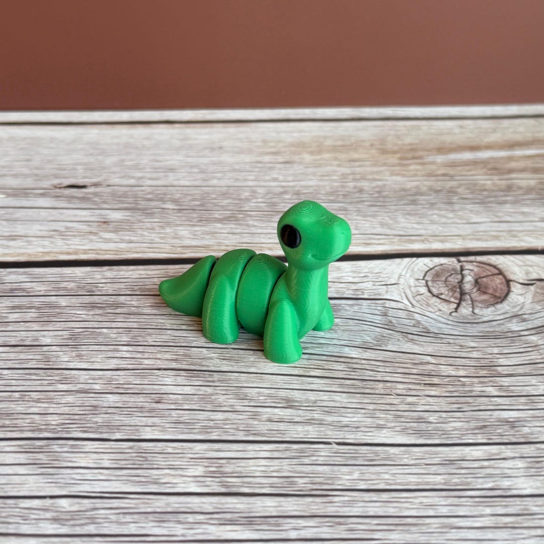 Mini Articulated Brontosaurus – 3D Printed Dinosaur Fidget Toy Gift - Etsy