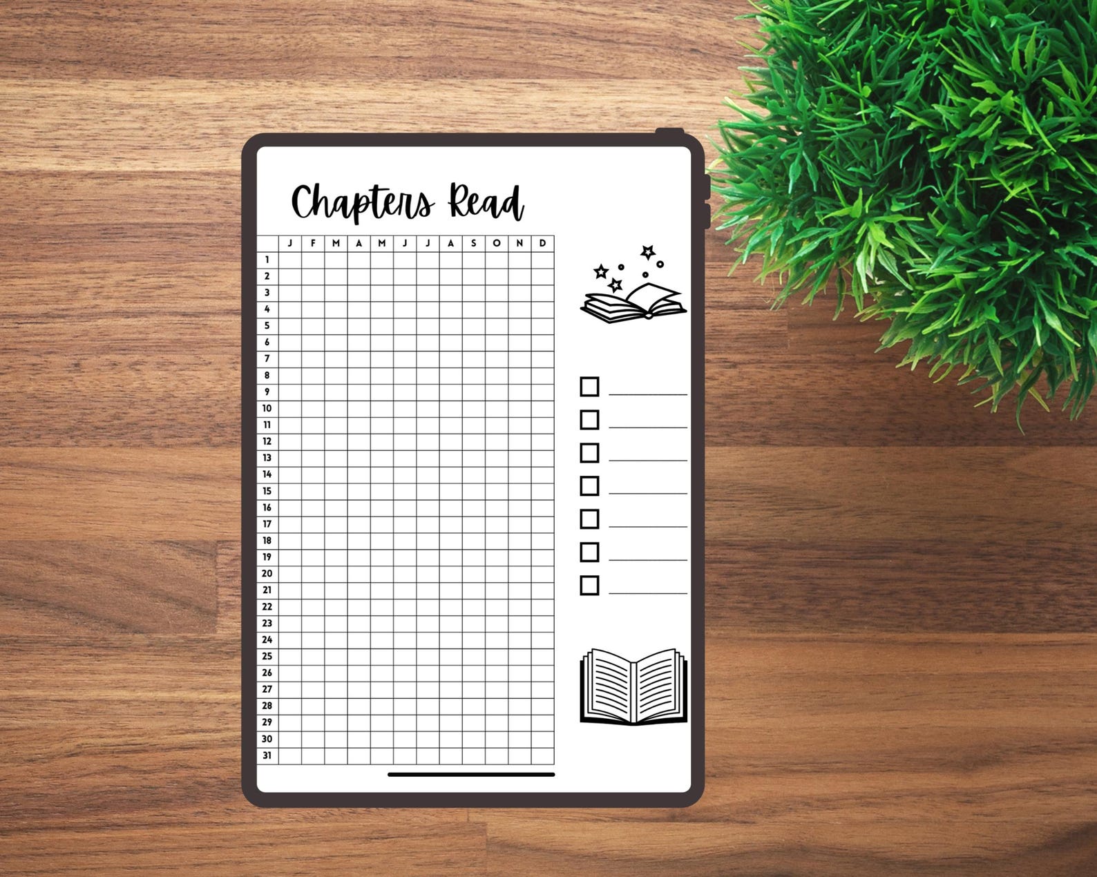Printable Reading Tracker: Color-in Chart for Book Lovers (digital ...