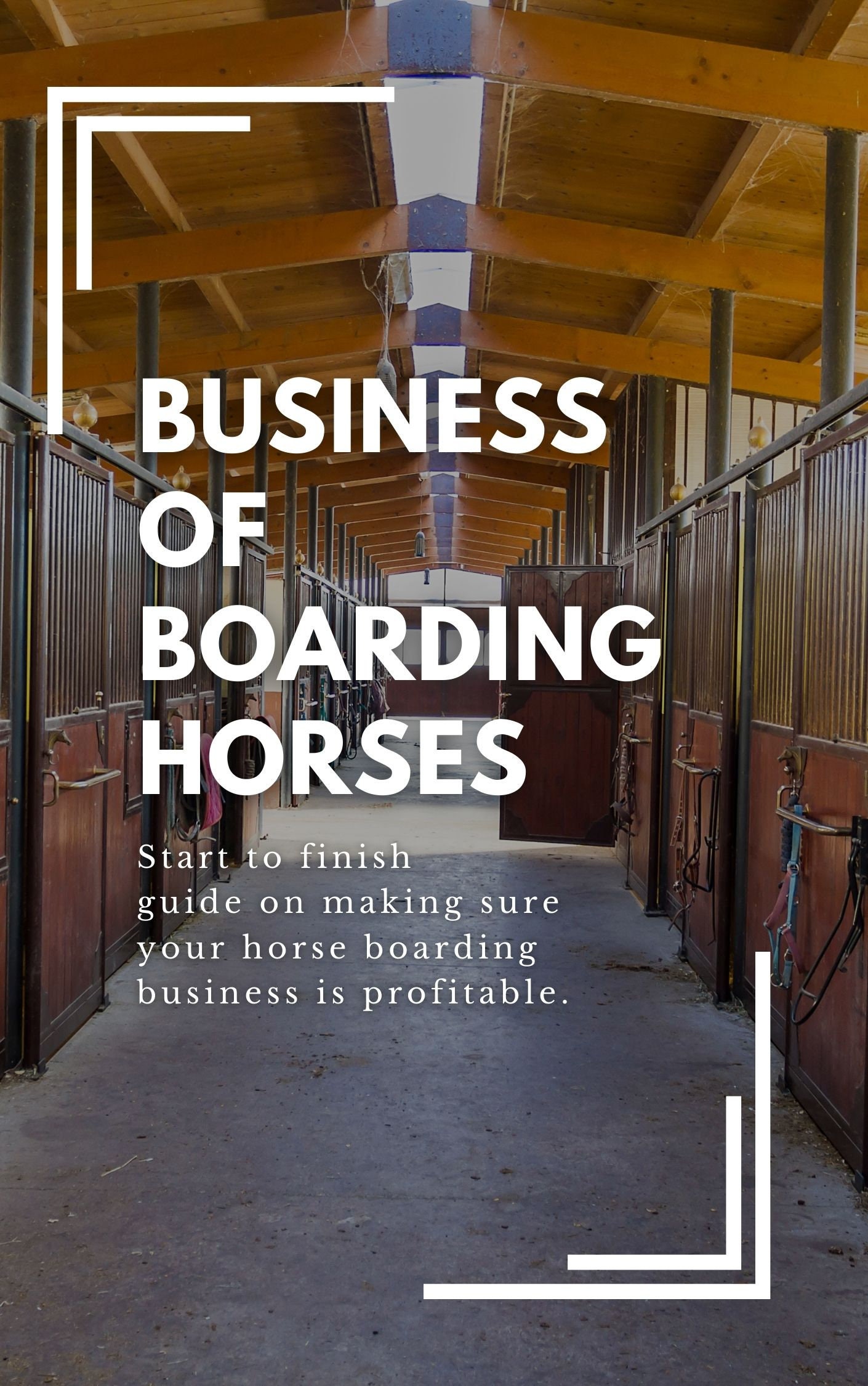 Horse Boarding Business Bundle - Ebook, Legal Documents and Printable ...
