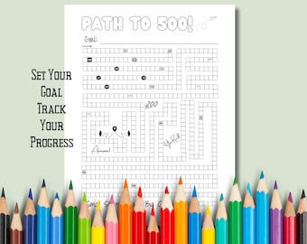 Path to 500 Goal Tracker: Printable Progress Chart (PDF) - Etsy