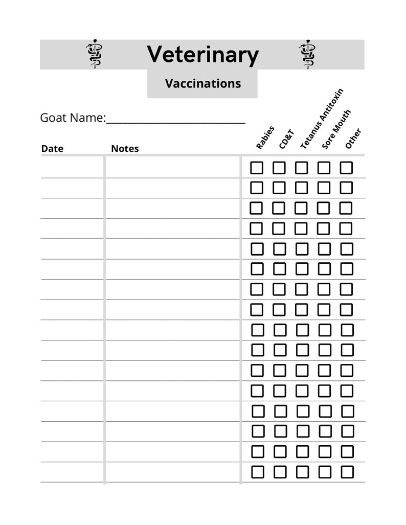 Goat Record Keeping Log Book: Breeding, Milking, Vet Records (digital ...